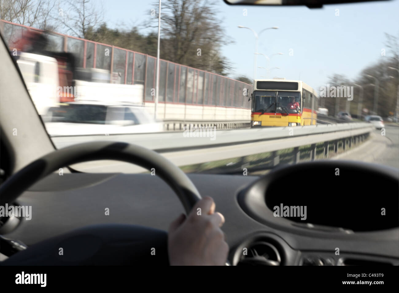 Morning rush on the road Stock Photo - Alamy