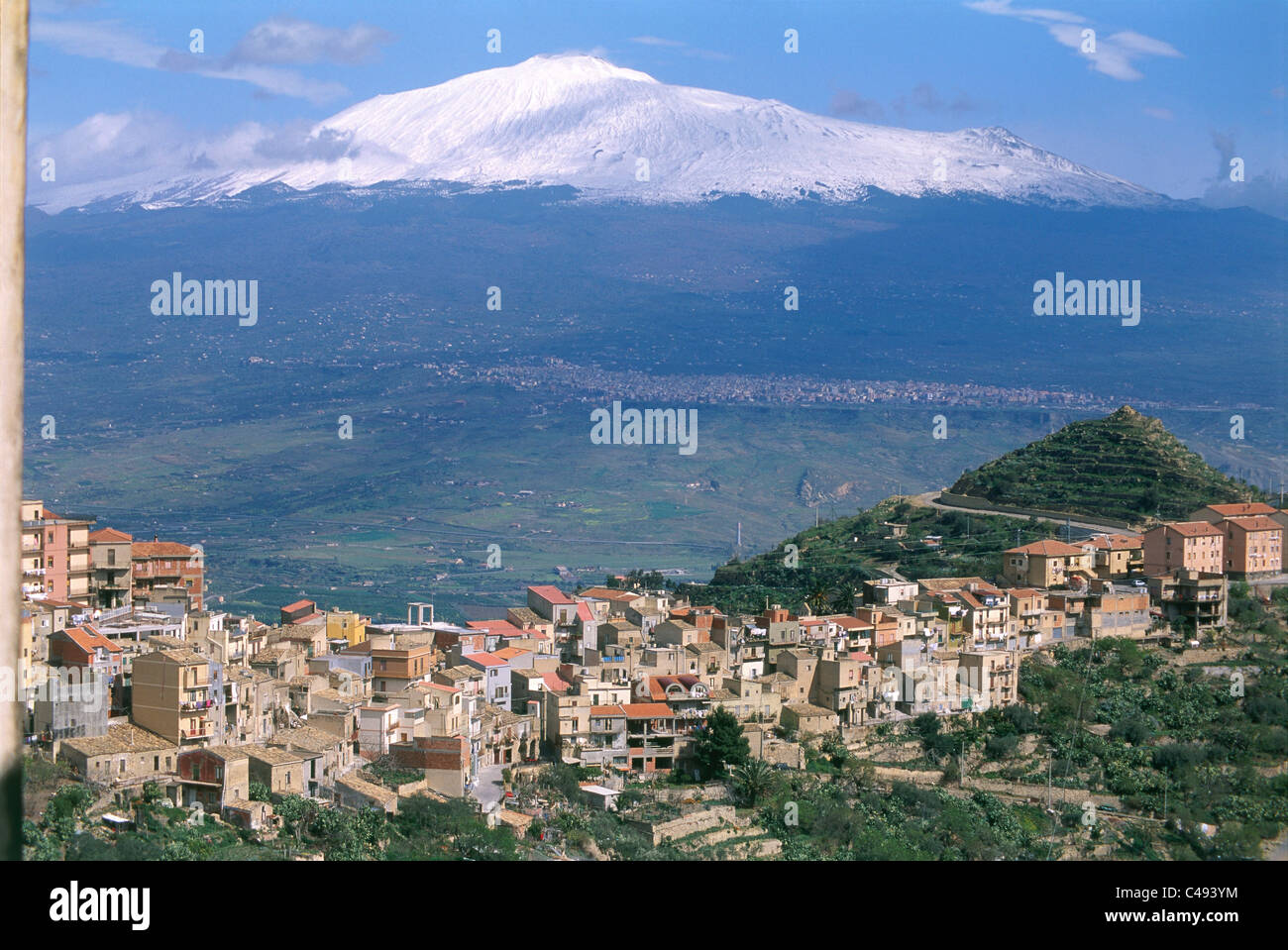 Aerial photograph of mount Etna in Italy Stock Photo - Alamy