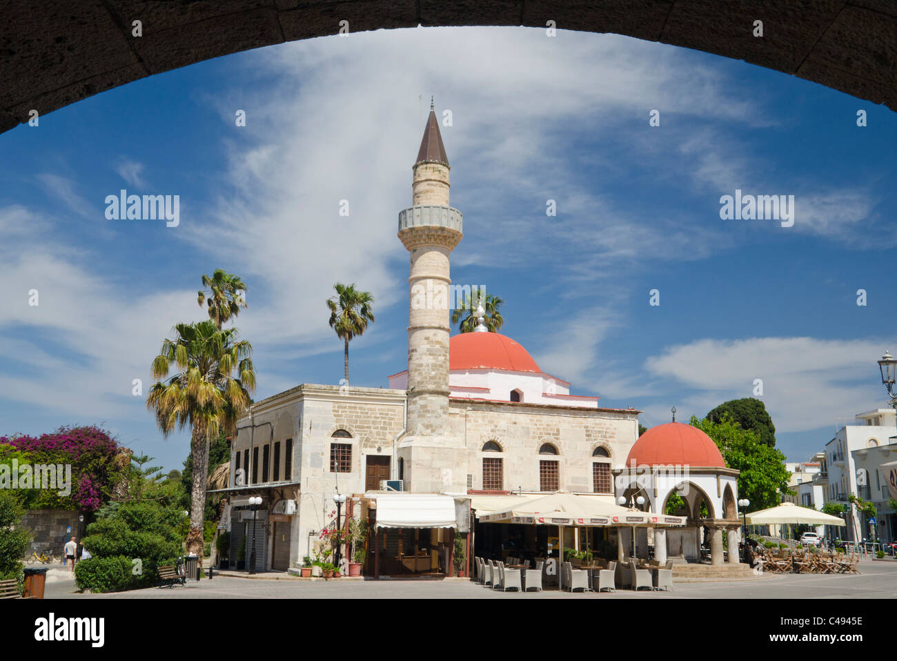 Defterdar Mosque in Plateia Eleftherias, Kos town, Dodecanese, Greece ...