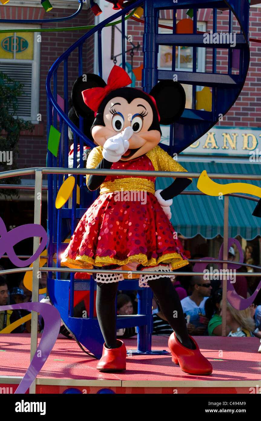Minnie mouse character at disneyland Stock Photo - Alamy