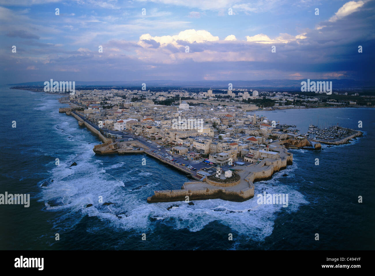Aerial photograph of Acre in the winter Stock Photo - Alamy