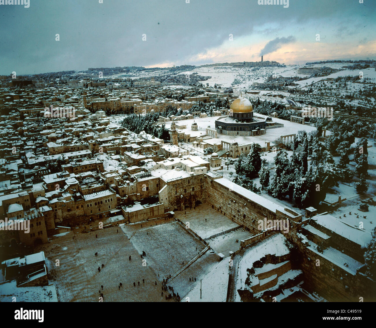 Temple Mount Jerusalem Aerial View High Resolution Stock Photography ...