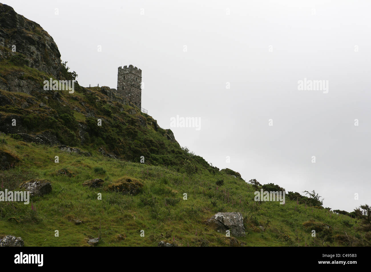 The church on Brentor Devon England Stock Photo - Alamy