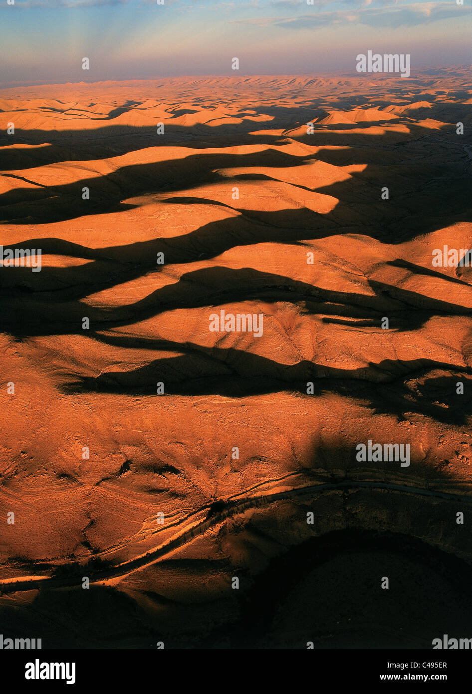 Aerial photograph of Eilat's mountains in the southern Negev desert ...