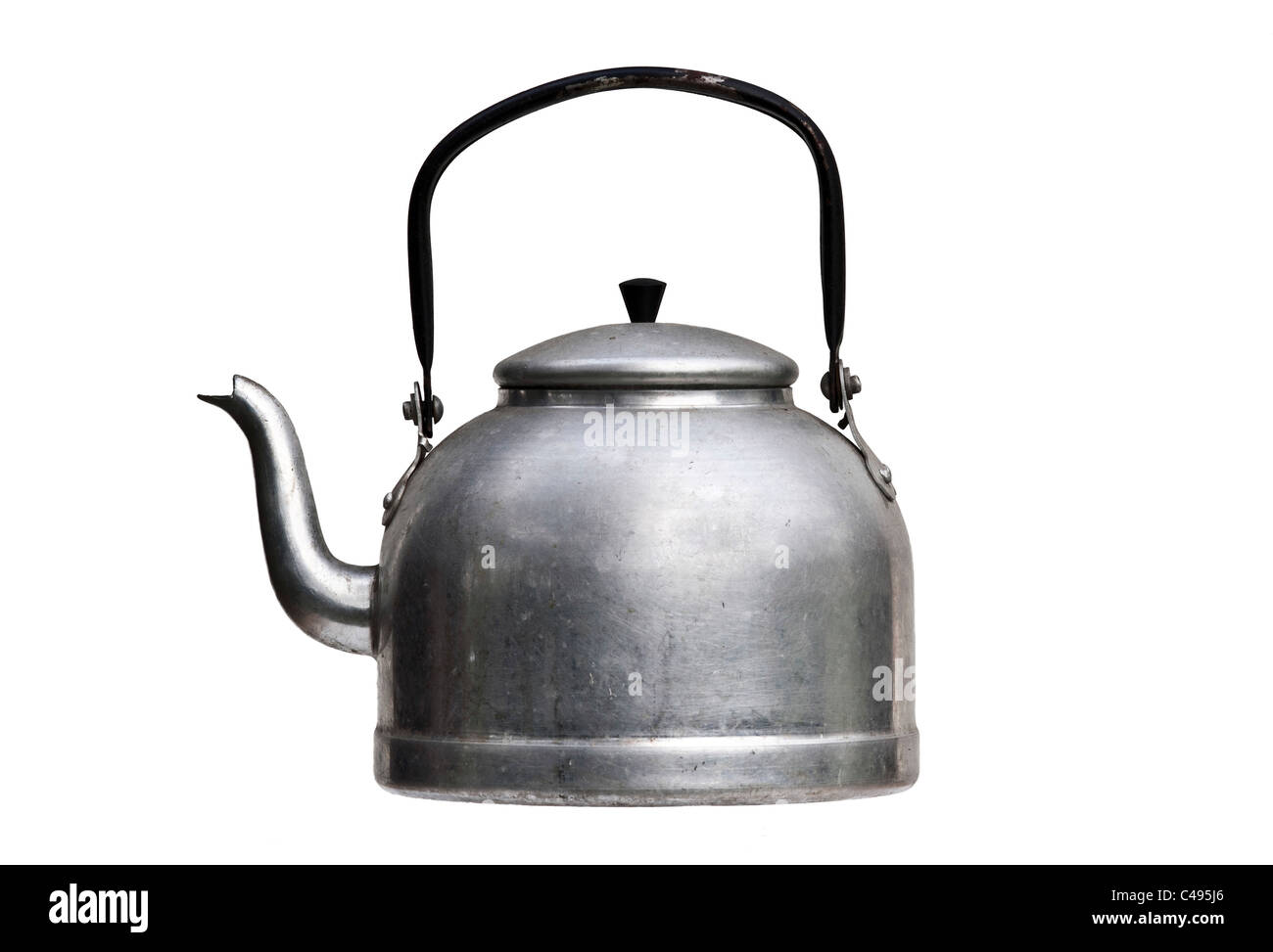 antique tea pot - isolated Stock Photo - Alamy