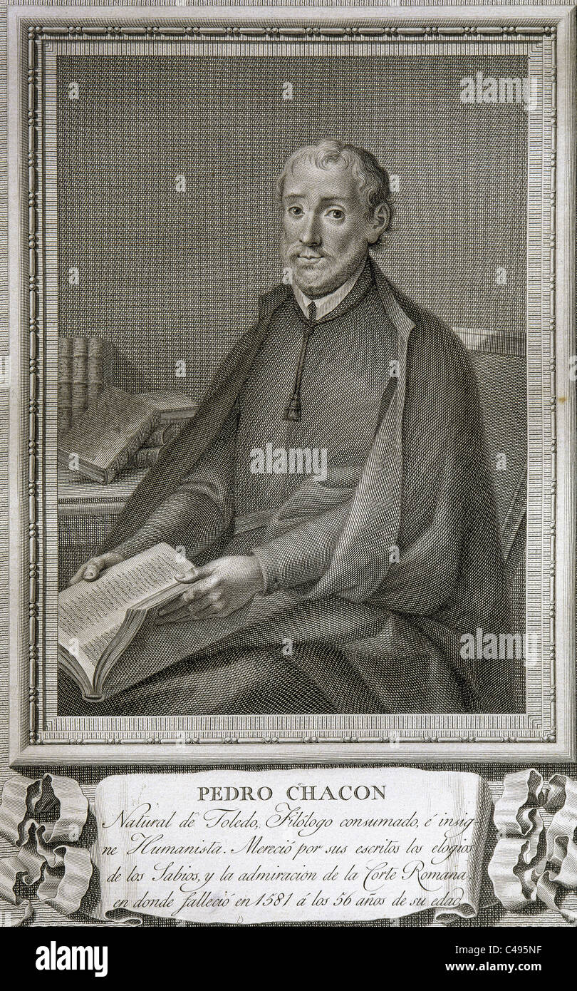 Pedro Chacon (1526-1581). Spanish mathematician and theologian ...