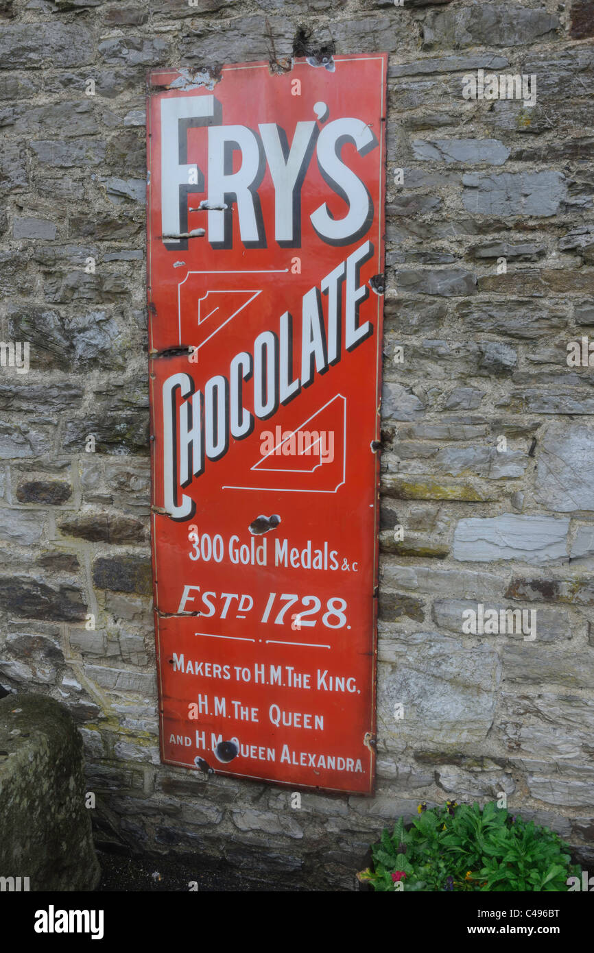 Old advertising signs on railway station Stock Photo - Alamy