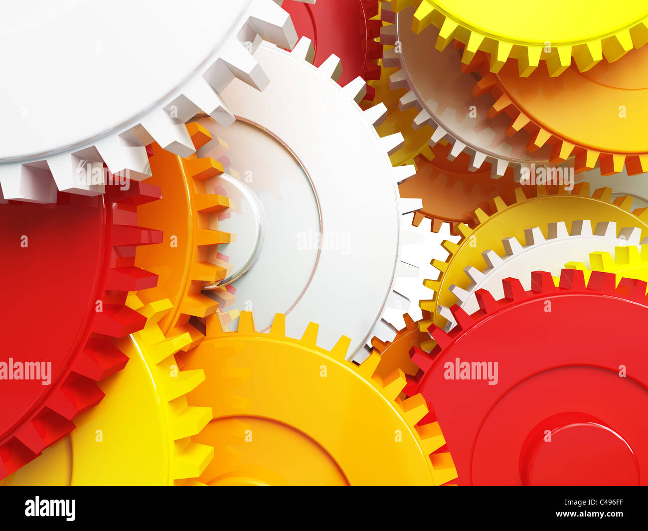 fine 3d image of classic gear Stock Photo - Alamy