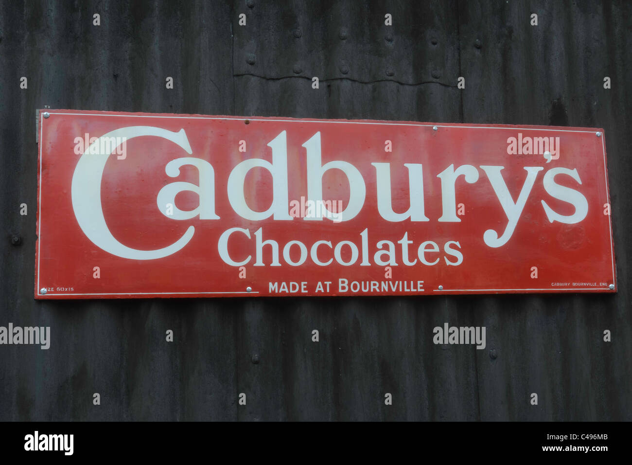 Old advertising signs on railway station Stock Photo - Alamy