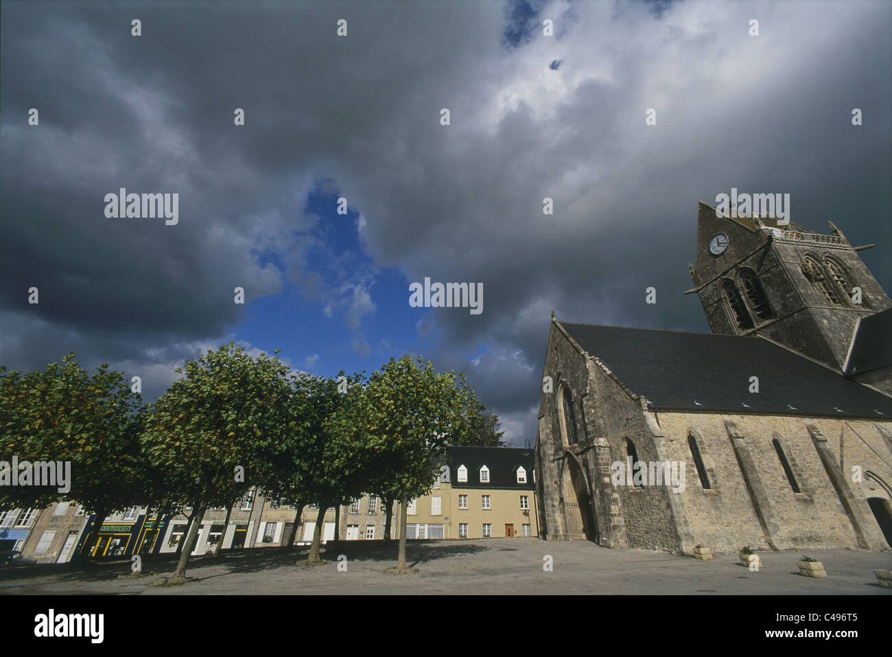 Photograph of a village in Normandy Stock Photo - Alamy