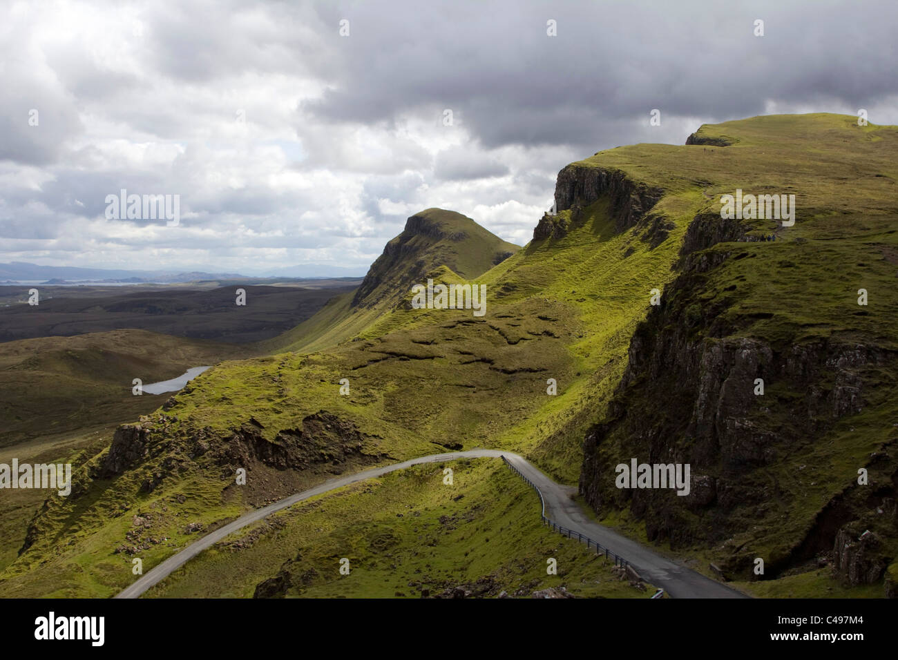 trotternish quiraing near staffin isle of skye scottish highlands inner ...