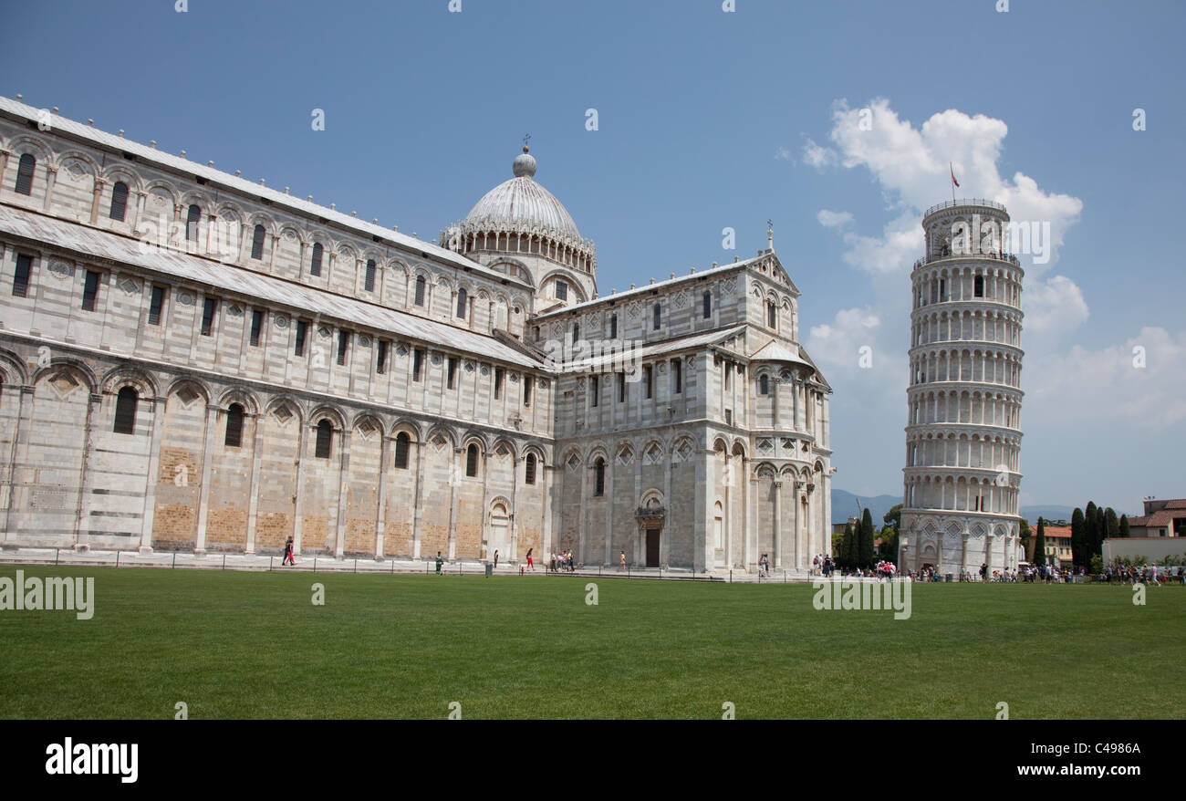 Pisa Cathedral and Leaning Tower Tuscany Italy Stock Photo - Alamy