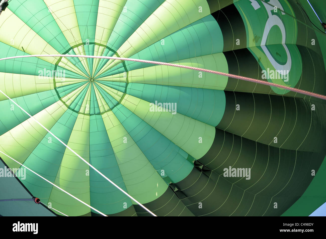 Hot air balloon fully inflated Stock Photo - Alamy