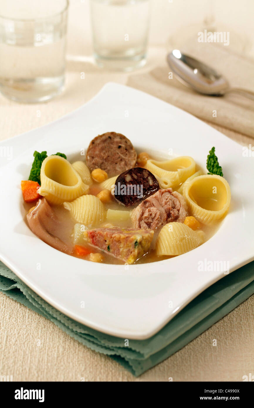 Escudella Recipe Trip #175 Andorra (Europe) Andorran Chicken, Beef,