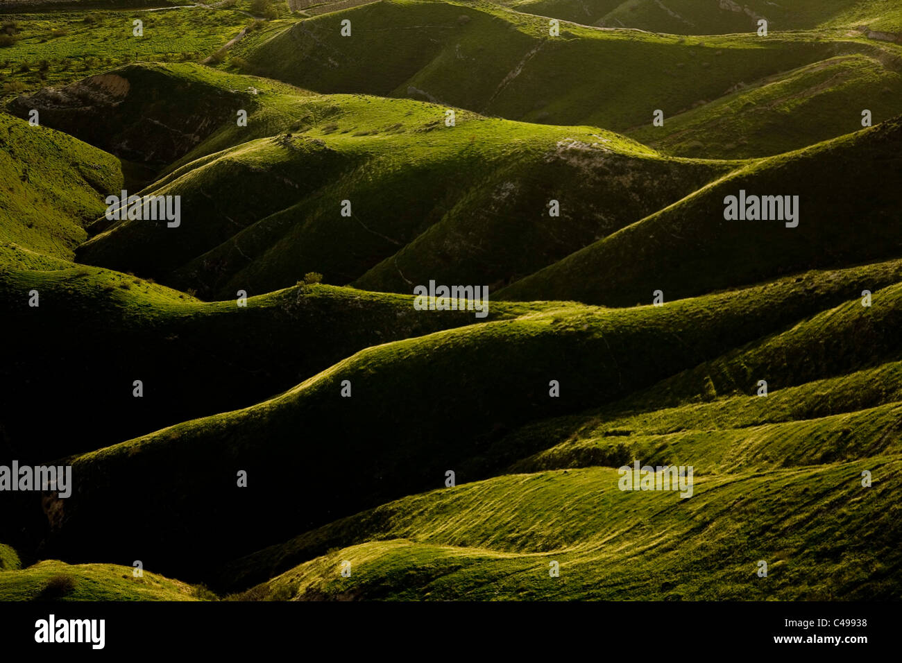 Aerial photograph of the southern Golan Heights Stock Photo - Alamy