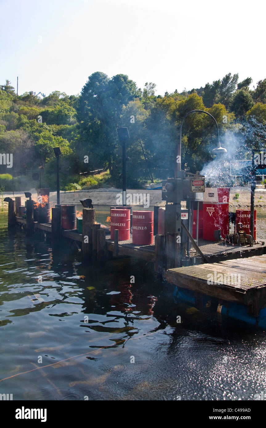 Jaws Ride at Universal Studios, Los Angeles, California, USA Stock ...