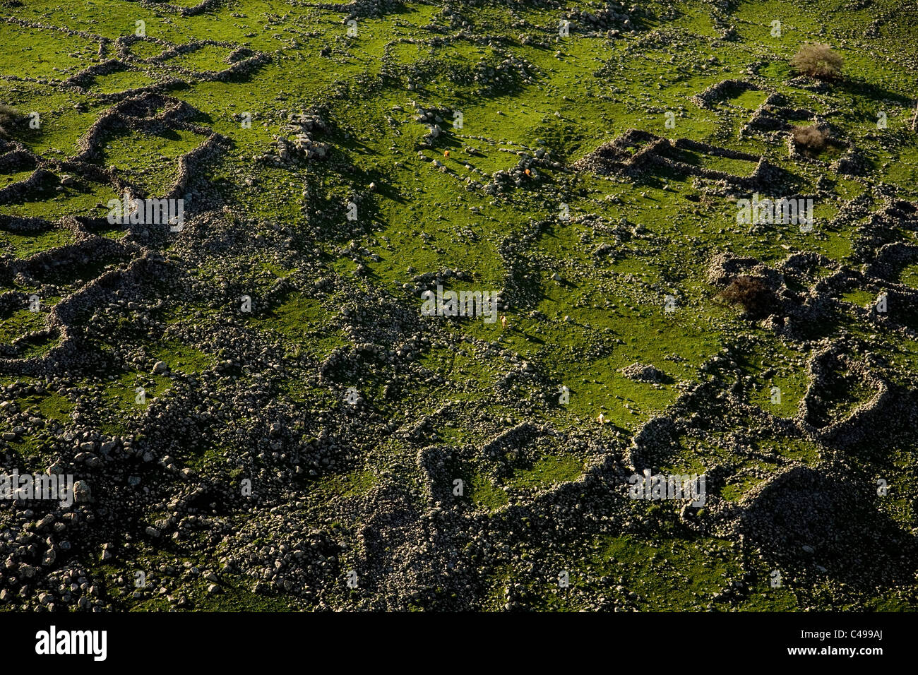Aerial photograph of the Golan Heights Stock Photo - Alamy