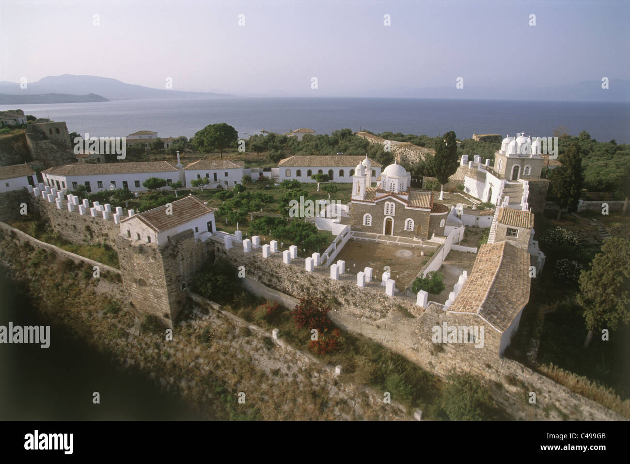 Aerial photograph of the Greek island of Peloponnesus Stock Photo - Alamy