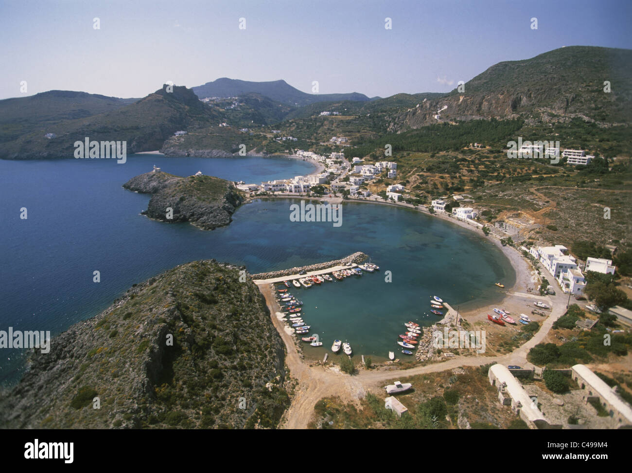 Aerial photograph of the Greek island of Kythira Stock Photo - Alamy