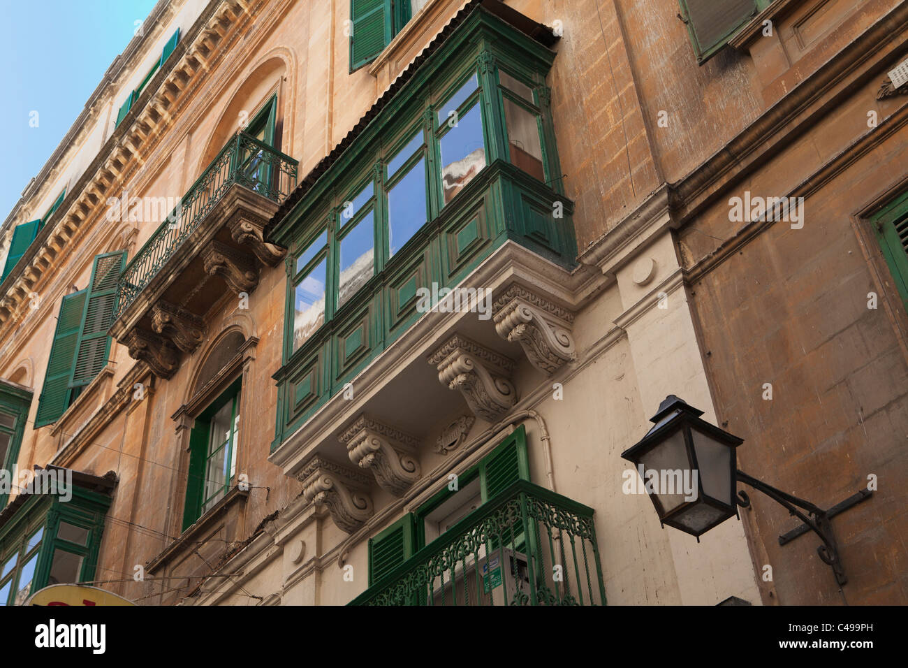 Maltese Window Balcony, Valletta, Malta Stock Photo - Alamy