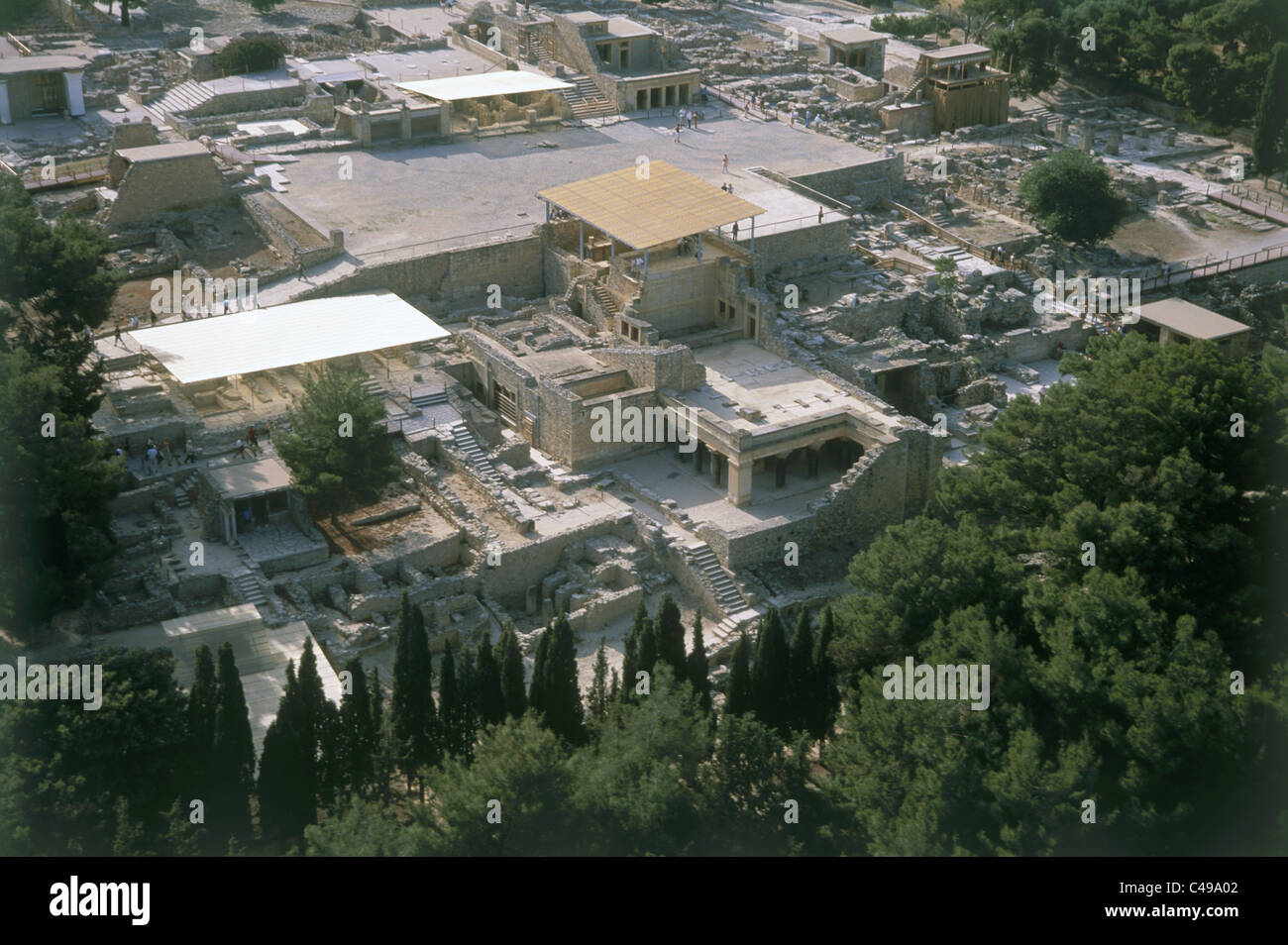Palace Of Knossos Aerial View