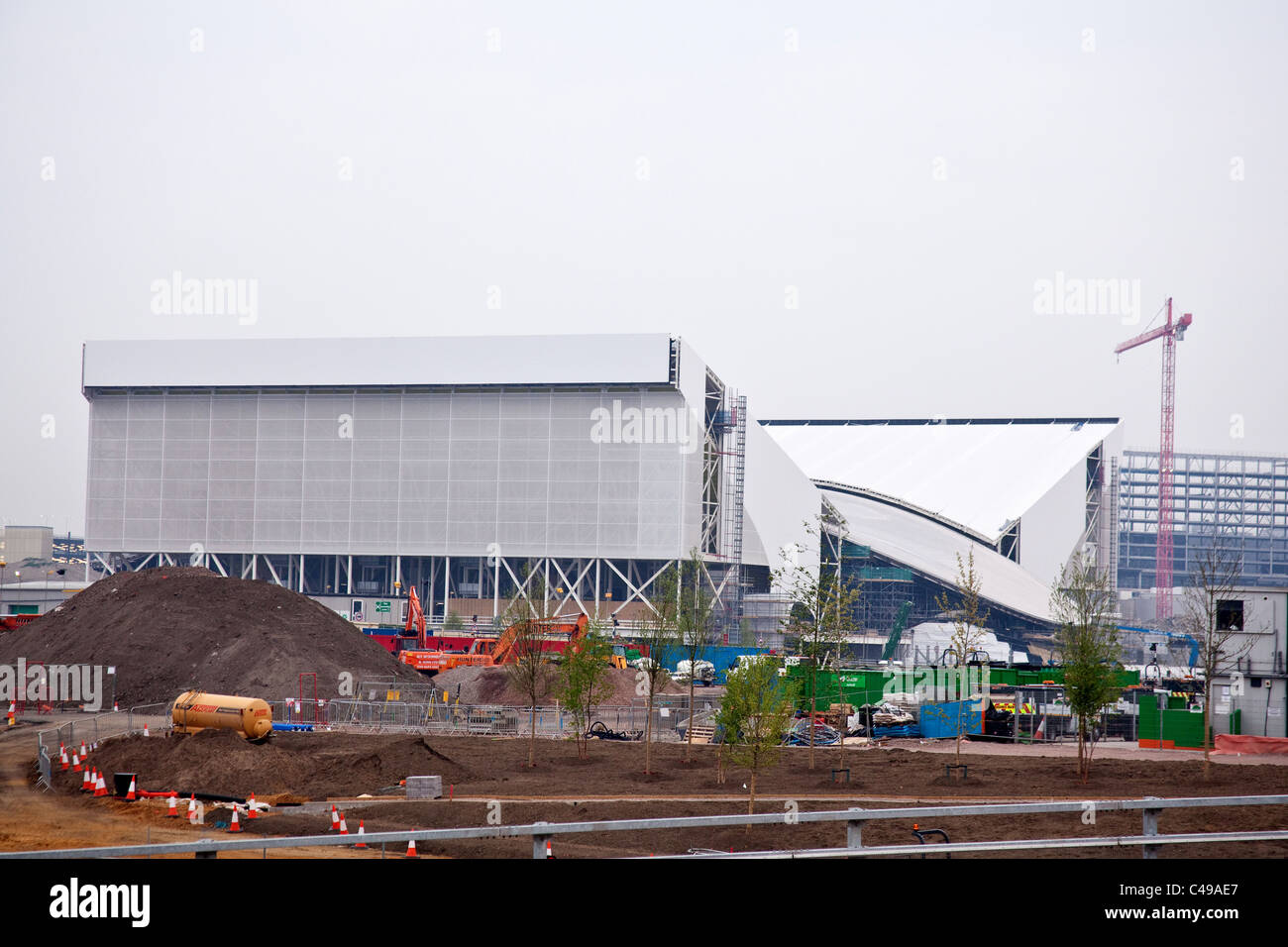 London 2012 Olympic site under construction, Stratford, England, United ...
