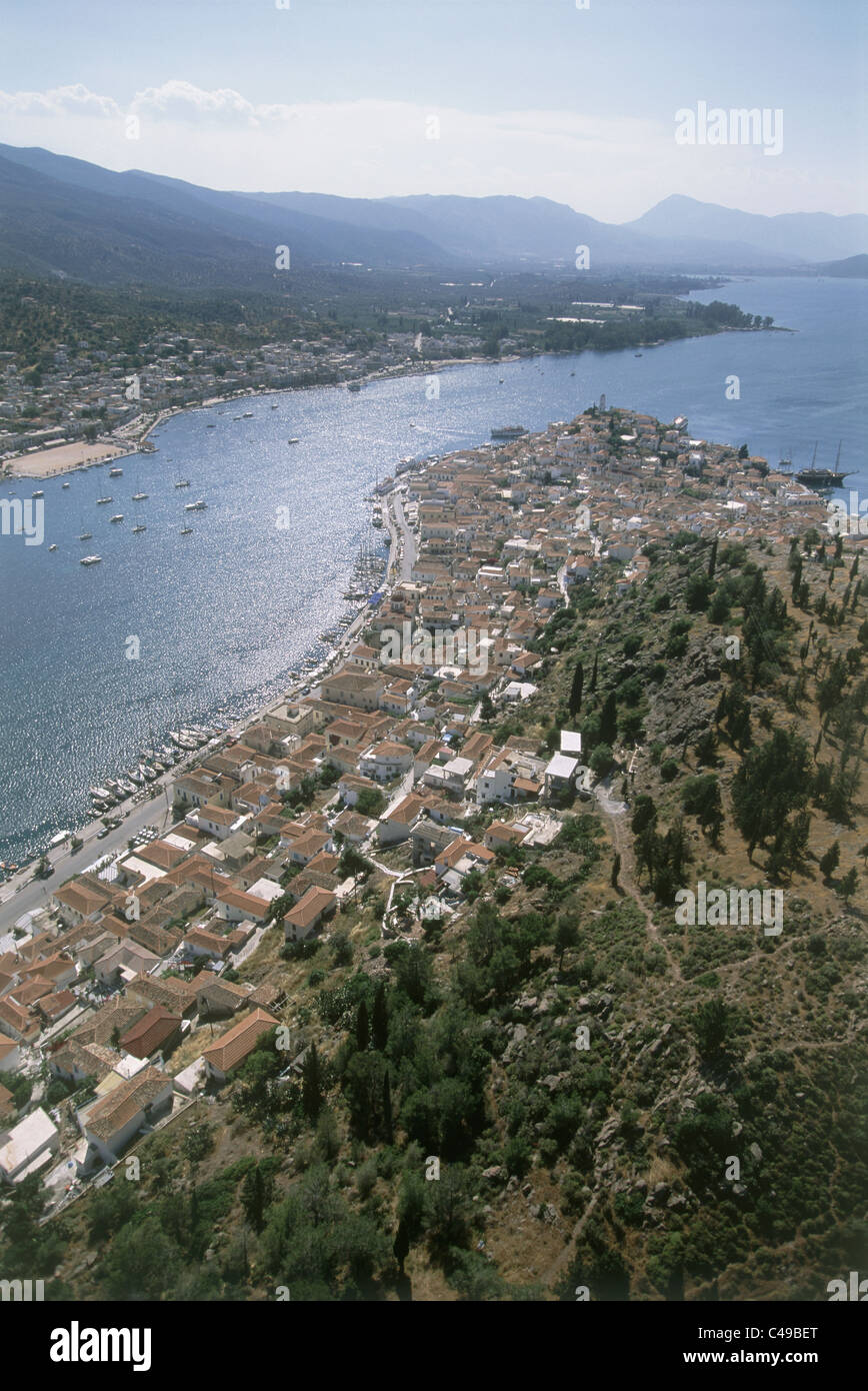 Aerial photograph of the Greek island of Paros Stock Photo - Alamy