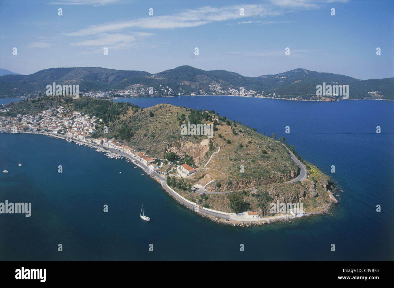 Aerial photograph of the Greek island of Paros Stock Photo - Alamy