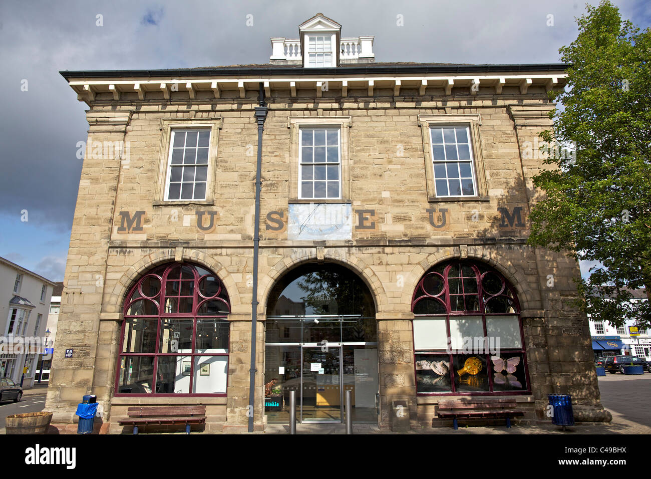 Warwick museum in Market Hall, Warwick, England Stock Photo - Alamy