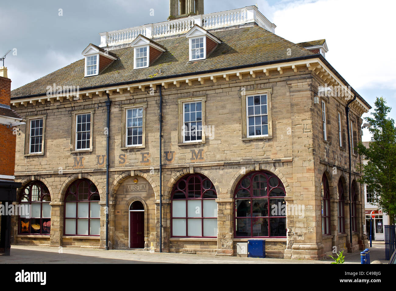 Warwick museum in Market Hall, Warwick, England Stock Photo - Alamy