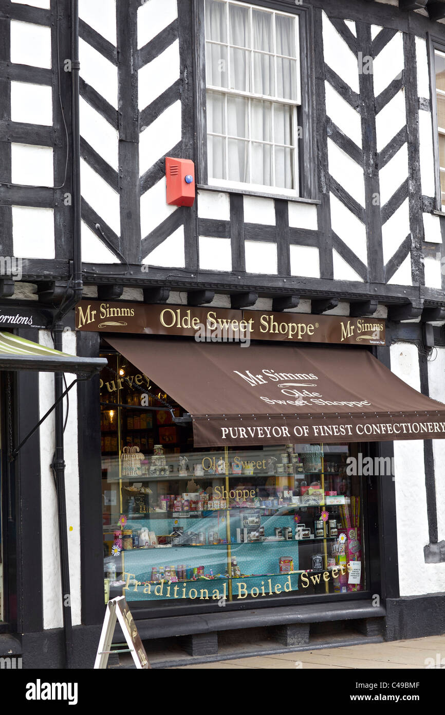 Mr Simms Olde Sweet Shoppe in Warwick, England Stock Photo - Alamy