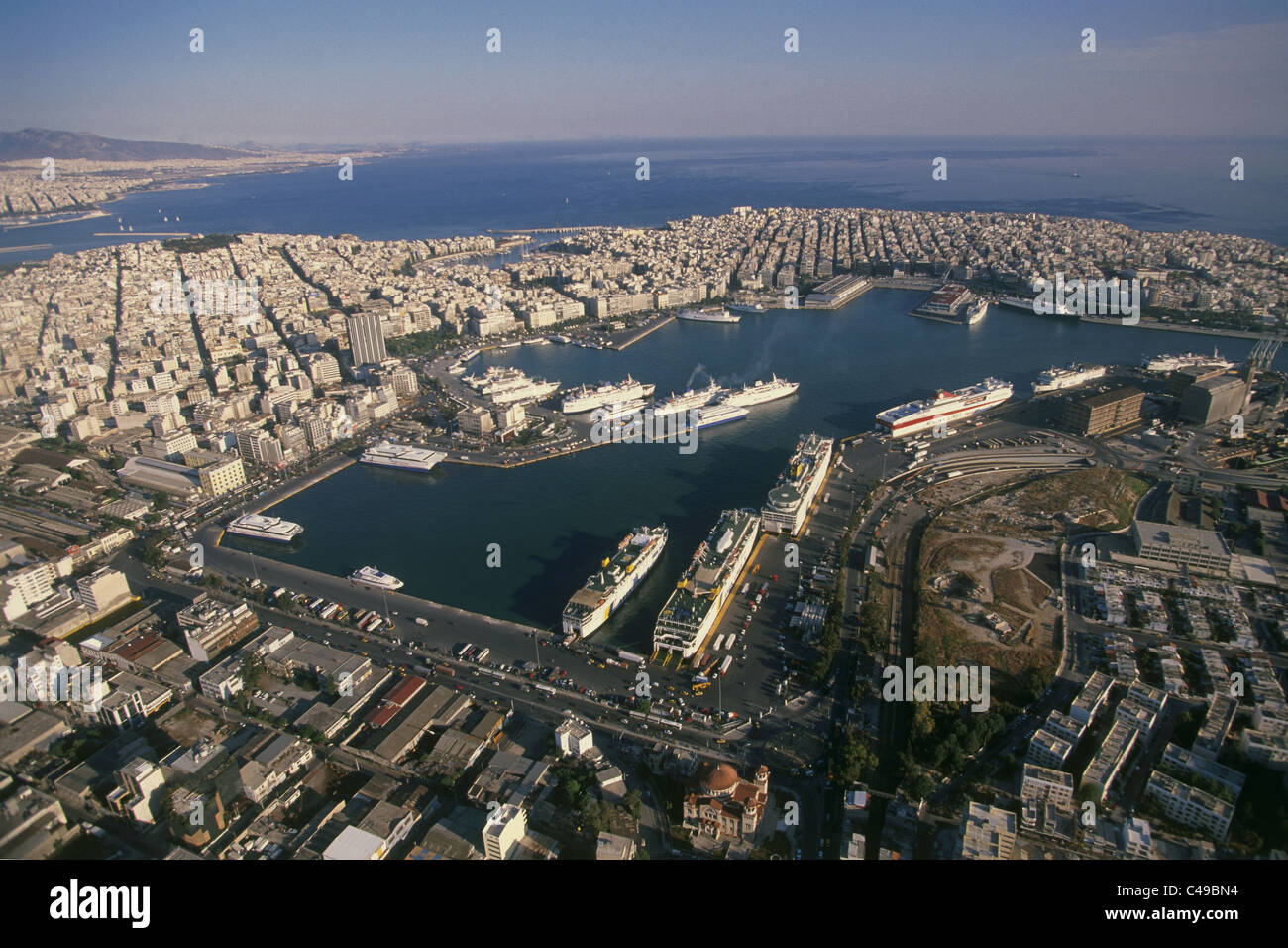 Piraeus port greece aerial hi-res stock photography and images - Alamy