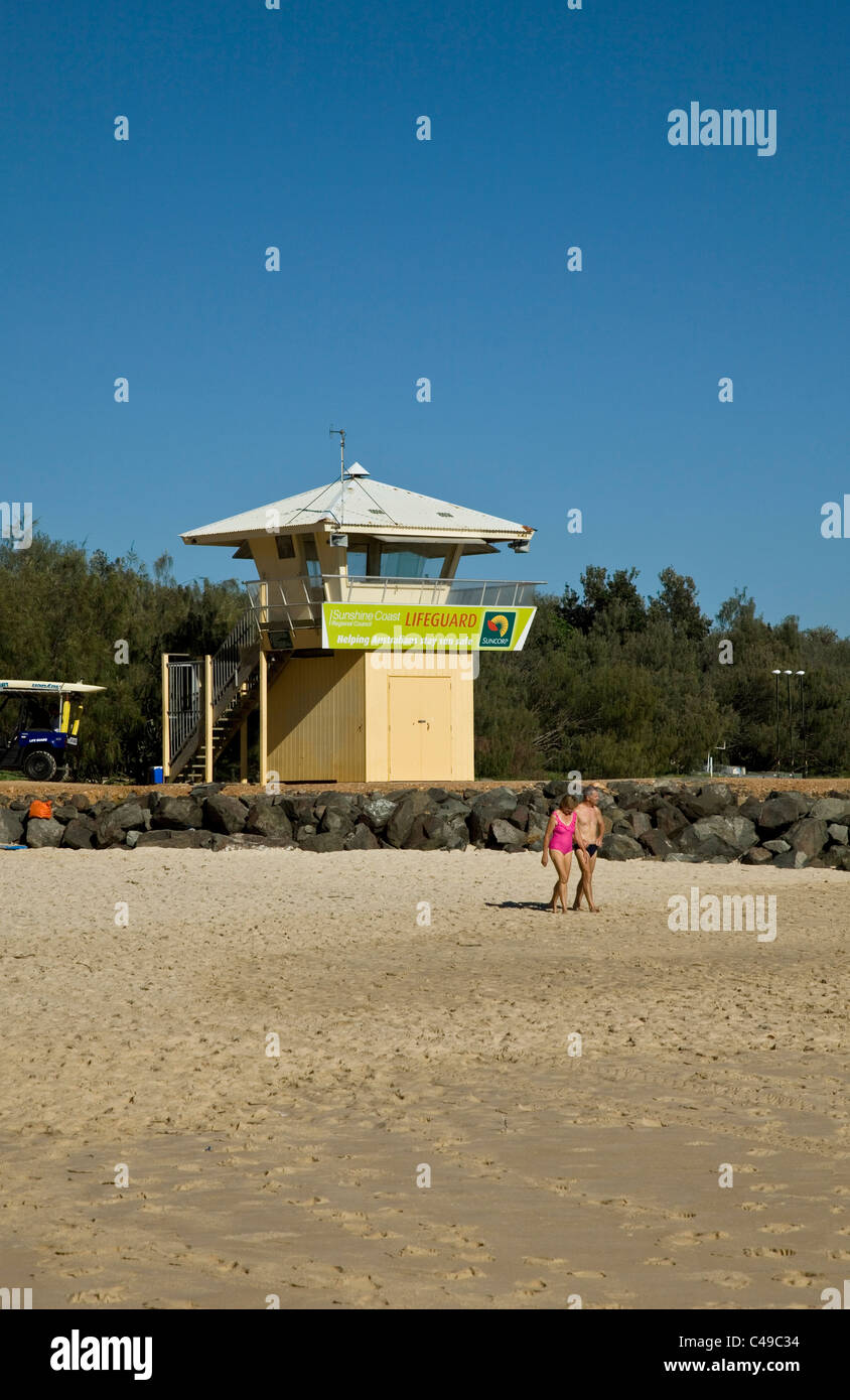 Lifeguard station in Noosa, Sunshine Coast, Queensland, Australia Stock ...
