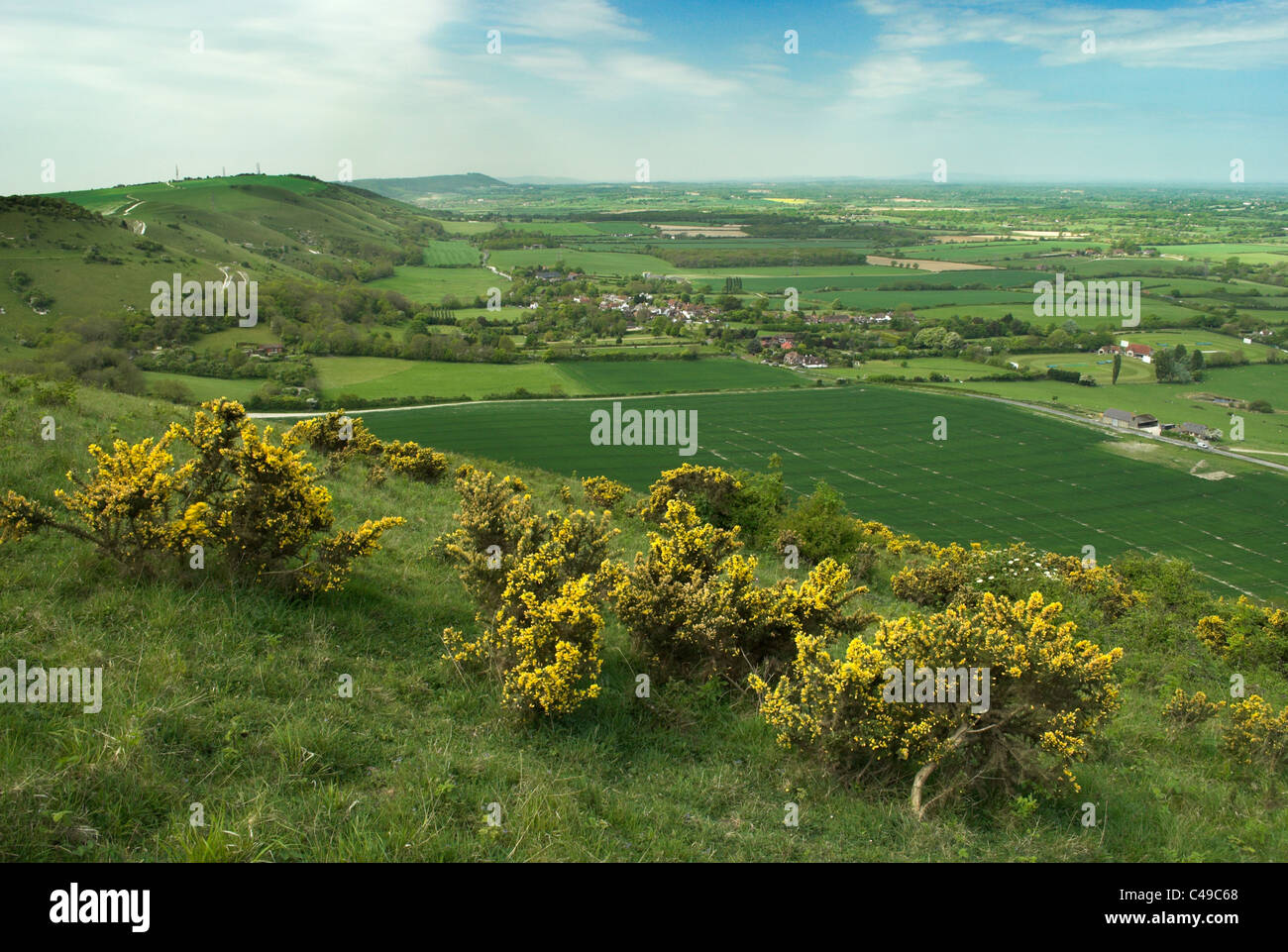 Fulking escarpment south downs west hi-res stock photography and images ...