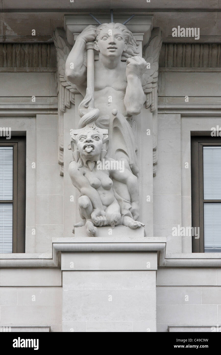 One of (6) images in this set related to grotesque figures upon a ...