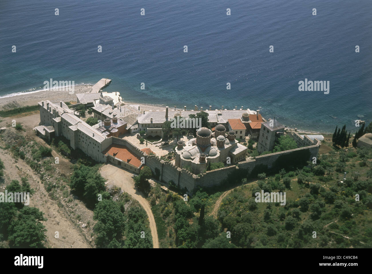 Mount athos aerial view hi-res stock photography and images - Alamy