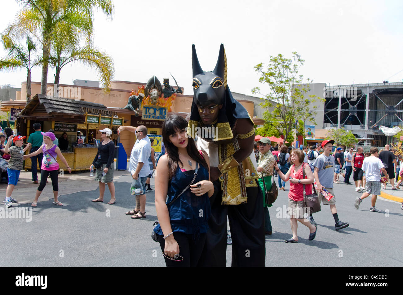 Mummy Ride, Egyptian god Anubis, Universal Studios, Los Angeles ...