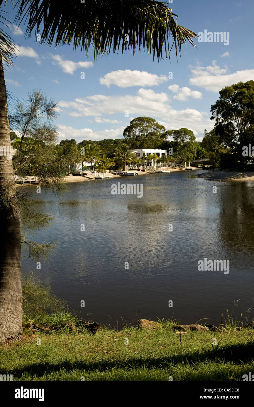 Noosa estuary, Noosa, Queensland Stock Photo - Alamy