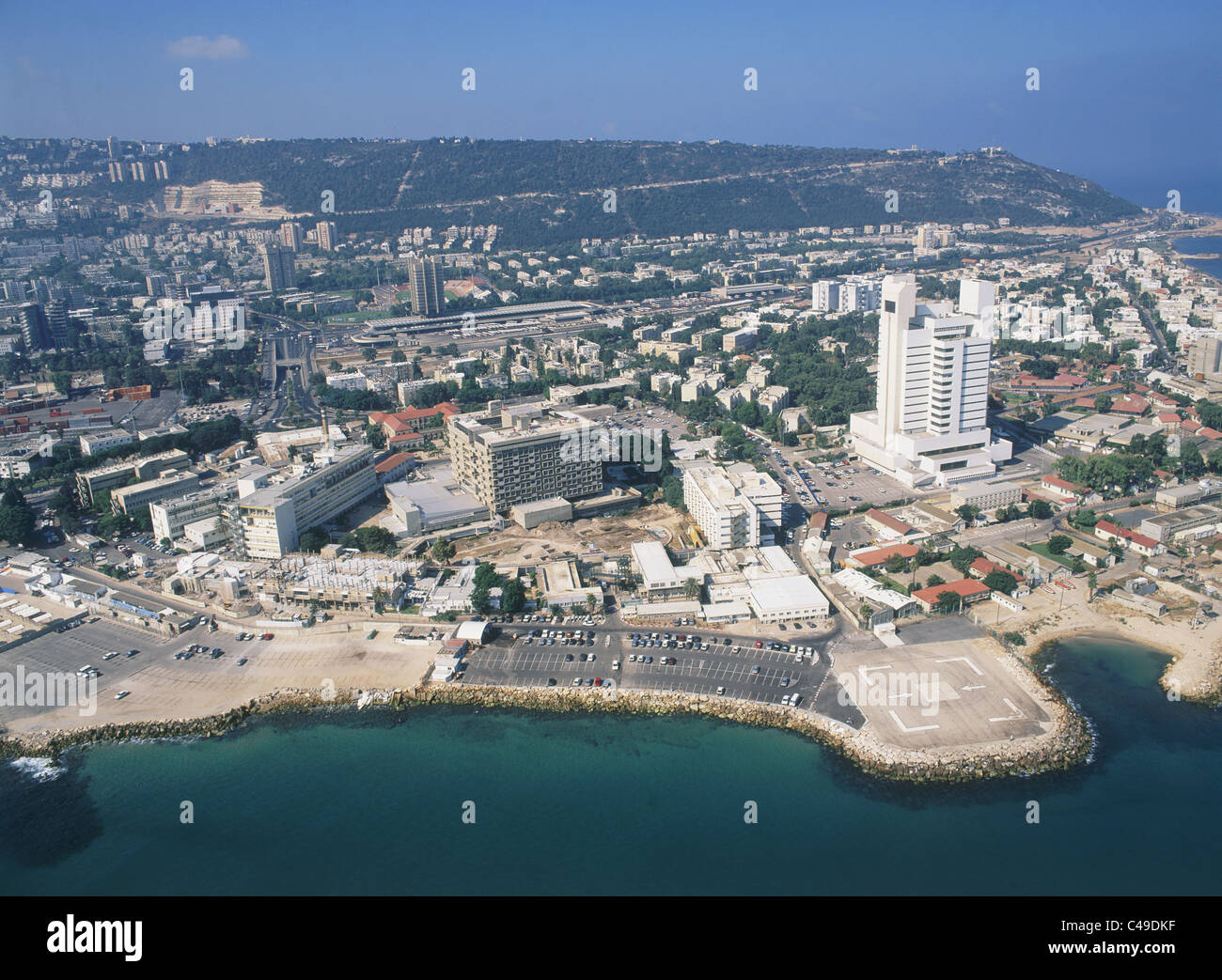Aerial photograph of Rambam hospital in the city of Haifa Stock Photo ...