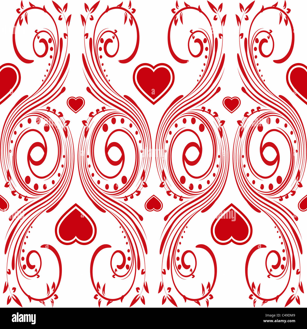 Beautiful and abstract seamless floral patten Stock Photo - Alamy