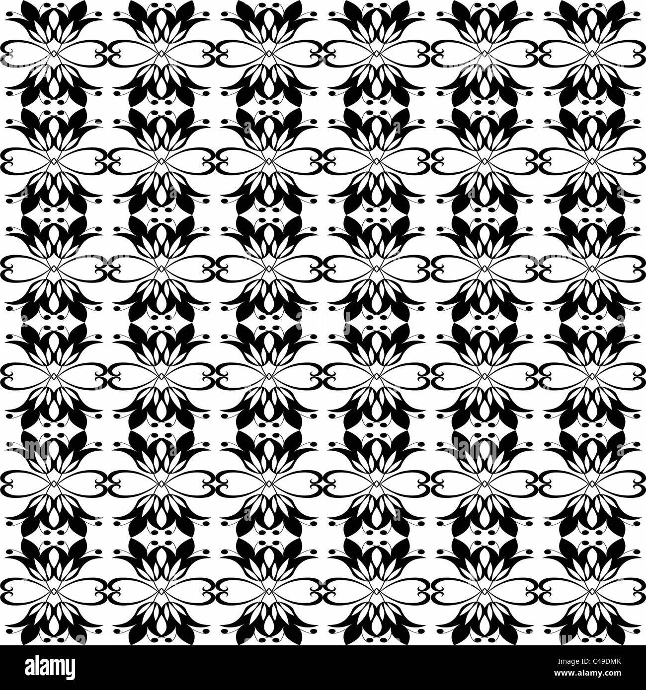 Beautiful and abstract seamless floral patten Stock Photo - Alamy