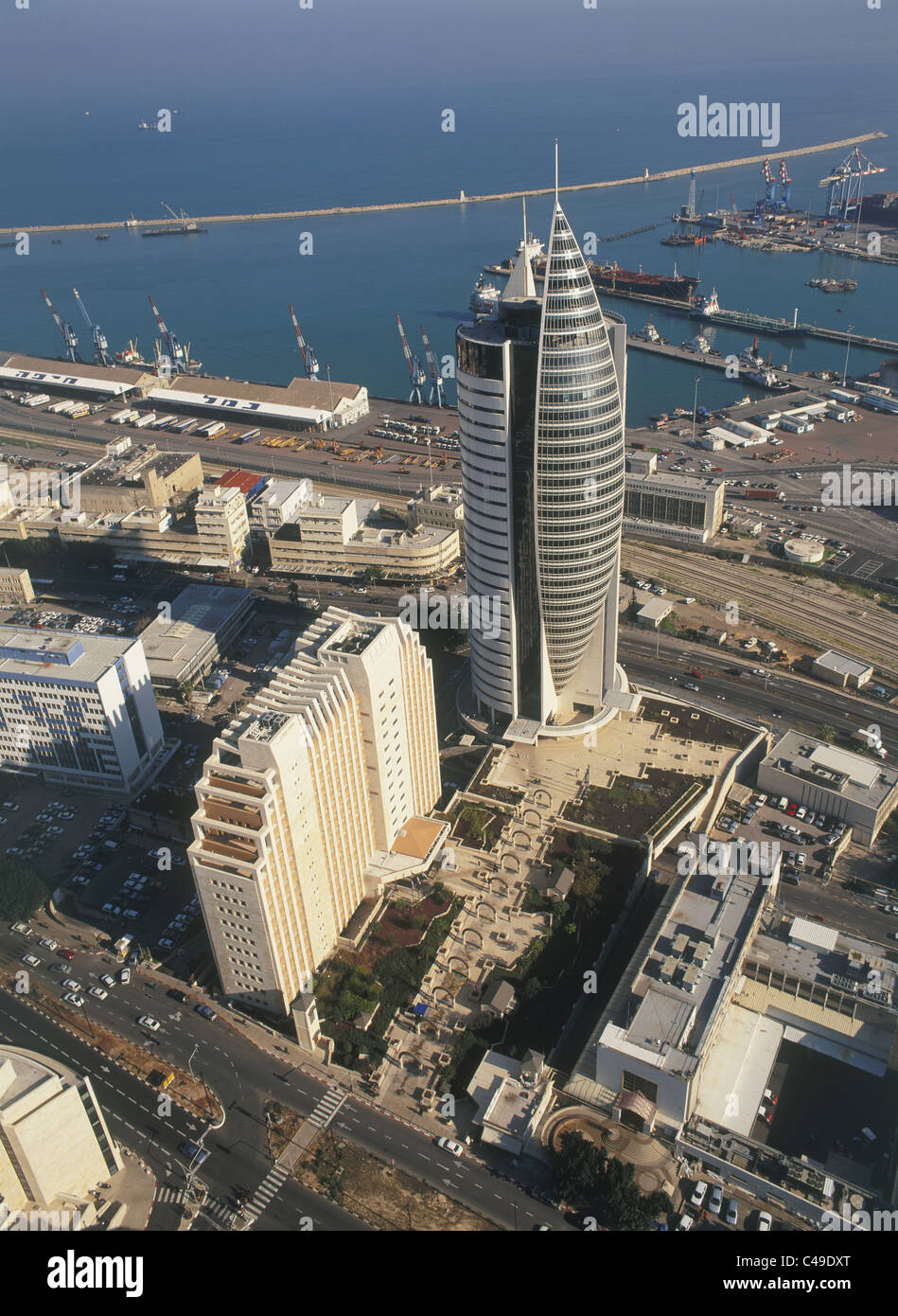 Aerial photograph of downtown Haifa Stock Photo - Alamy