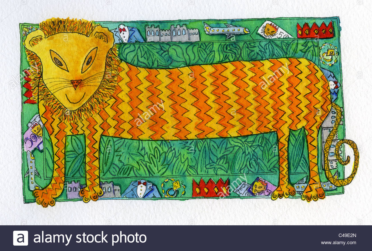 Lion Pen And Ink Wooden Lion Pen | National Gallery Shop