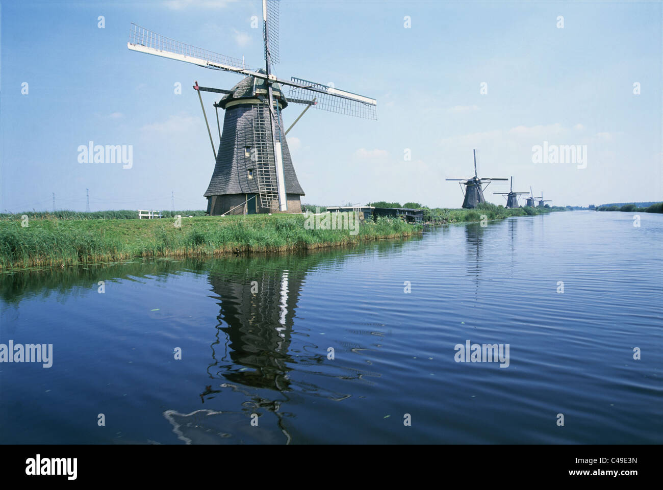 Photograph of windmills in Holland Stock Photo - Alamy