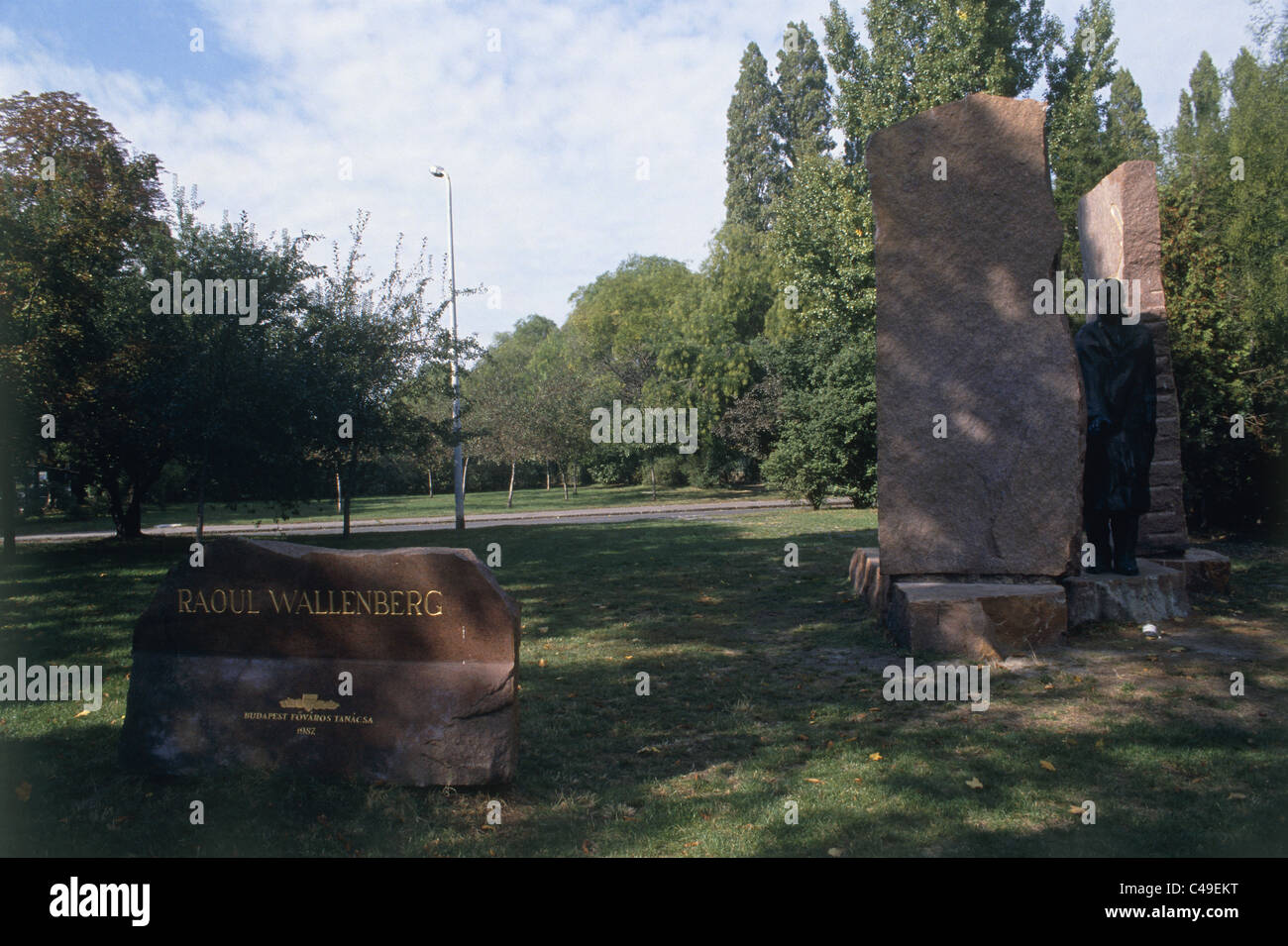 Photograph of the Raul Wallenberg's park in Budapest Stock Photo - Alamy