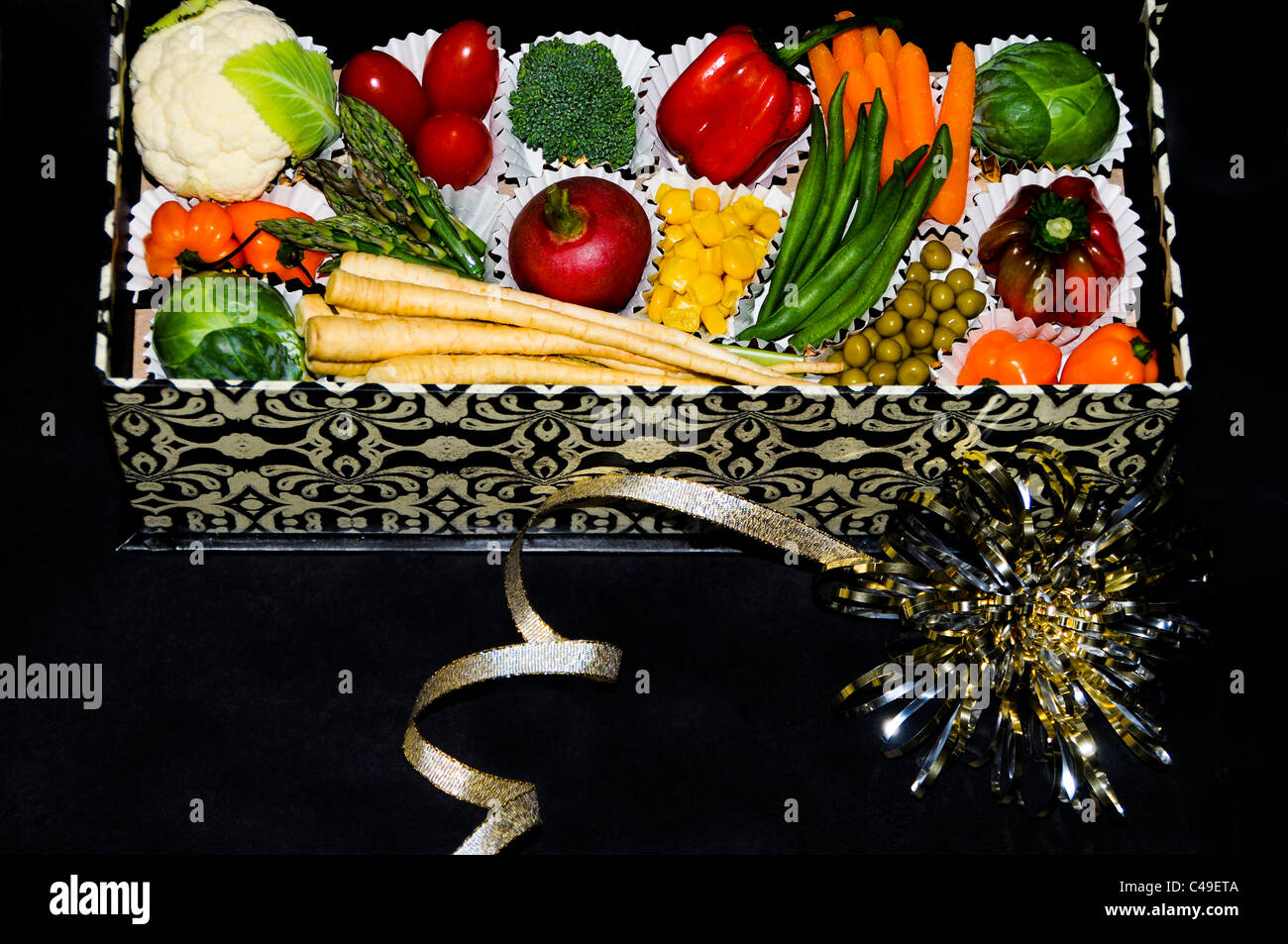 Vegetable Gift Package Stock Photo - Alamy