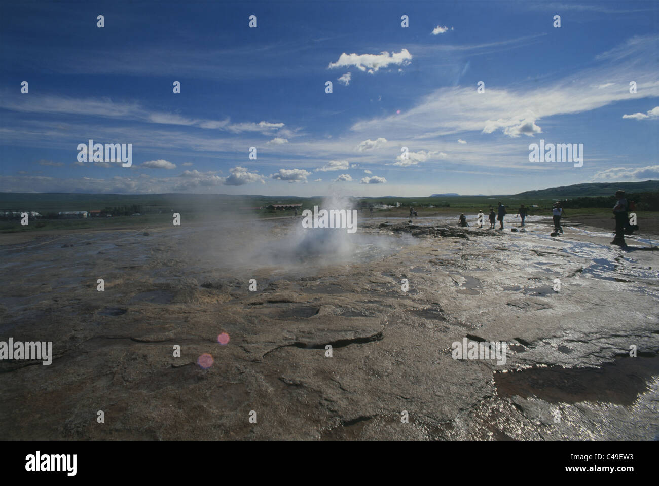 Photograph of an active Geyser in Iceland Stock Photo - Alamy