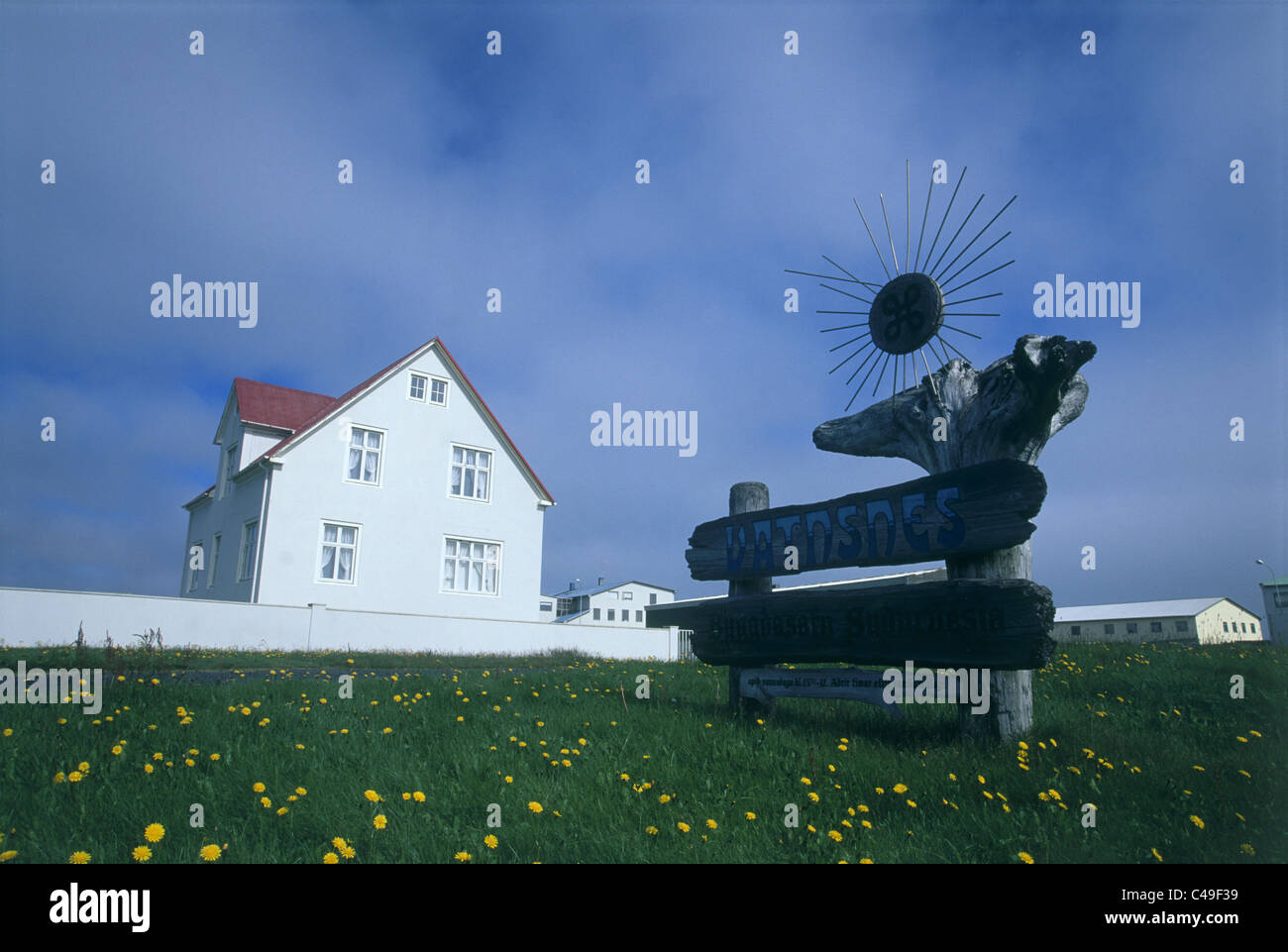 Photograph of a unique billboard in Iceland Stock Photo - Alamy