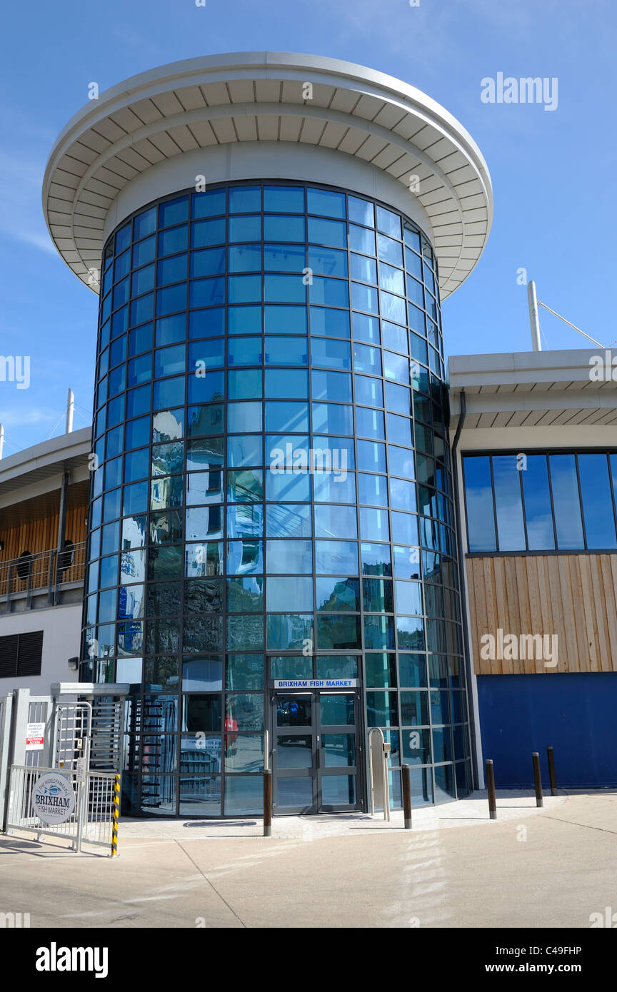 brixham fish market devon england uk Stock Photo - Alamy