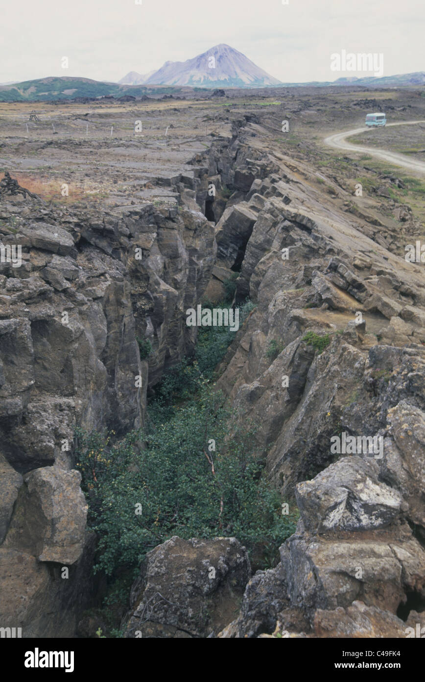 Photograph of a ravine in Iceland Stock Photo - Alamy